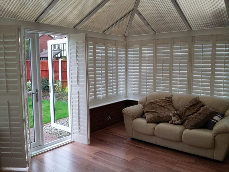 Conservatory Shutters & Blinds For Windows - Horizon Shutters UK
