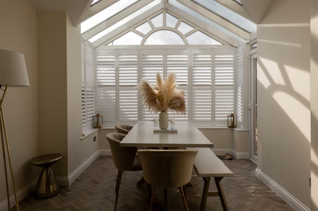 Conservatory Shutters & Blinds For Windows - Horizon Shutters UK