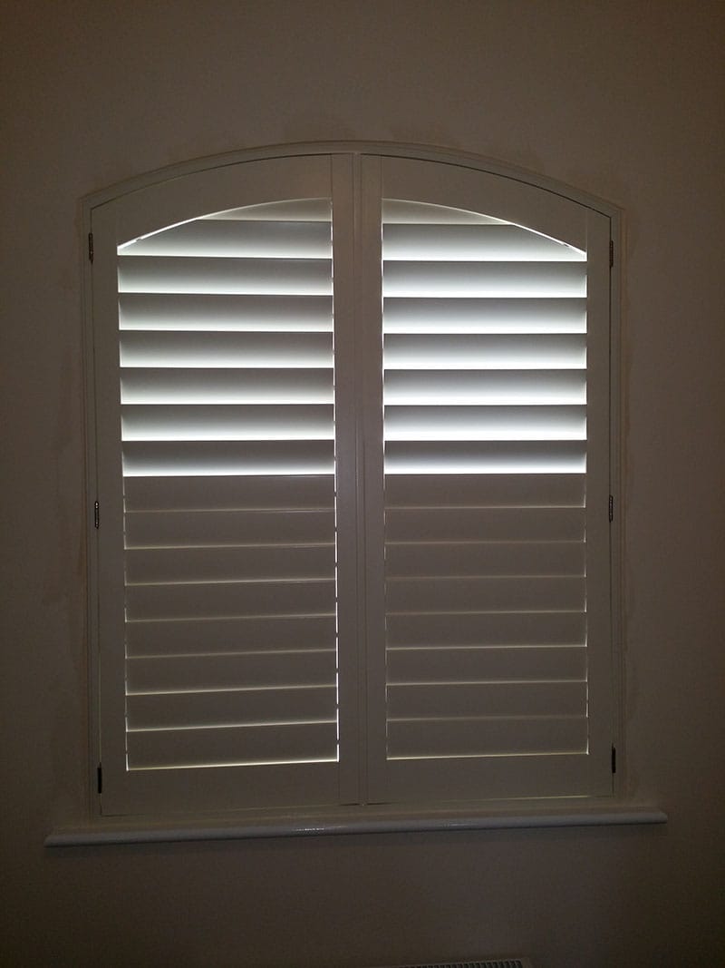 Shaped Plantation Shutters For Arched Windows - Horizon Shutters UK